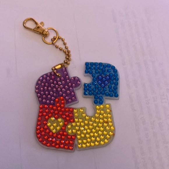 Other | Colorful Puzzle Piece Keychain | Poshmark